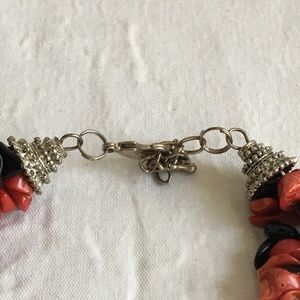 Jewelry | Handmade Stone Chip Necklace Black And Red | Poshmark